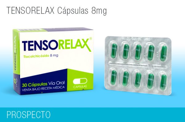 Tensorelax Cápsulas 8 mg – Farmayala